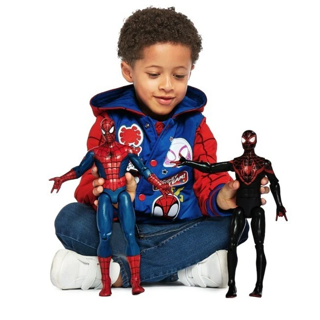 DISNEY STORE MARVEL Power Icons Spider-Man Talking Action Figure Kids ...