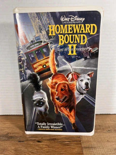DISNEY’S HOMEWARD BOUND 2 - Lost in San Francisco (VHS, 1996) Clamshell ...