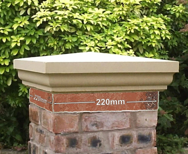 CAST STONE FLUTED Pier Caps, Buff / Portland, 13 Sizes Available Wall ...