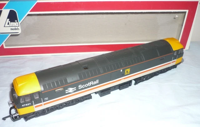 LIMA OO GAUGE SCOTRAIL IC CLASS 47 DIESEL Co-Co LOCO 47637 L2052581 ...