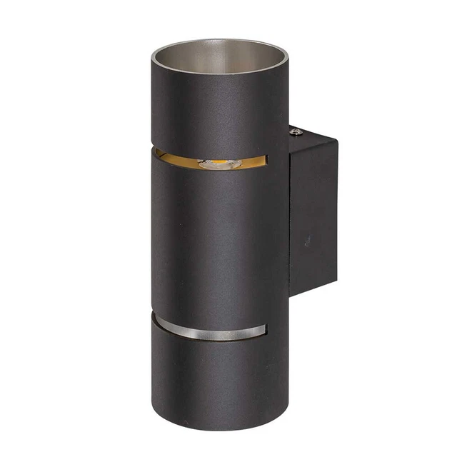 SPOT MURAL HAUT Bas Applique Murale LED Design Mirroir Noir Lampe Salle ...