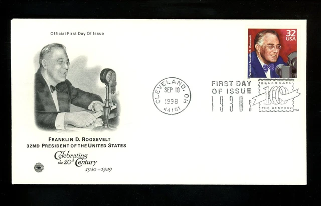 US FDC #3185A PCS Artcraft CTC années 1930 Franklin D Roosevelt 32e ...