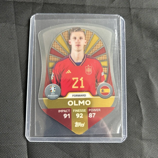 TOPPS MATCH ATTAX UEFA Euro 2024 Dani Olmo Spain Pro Elite Shield ...