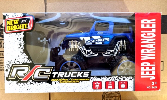 NEW BRIGHT JEEP WRANGLER R/C trucks Radio Control 40 MHz, packaging damaged £13.93 - PicClick UK