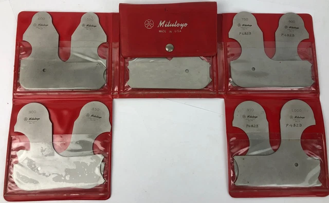 RARE MITUTOYO METRIC Radius Gage Guage Set Toolmakers Matched No. 75 ...