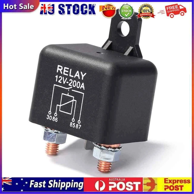 HEAVY DUTY SPLIT Charge Relay 4 Pin 200A 12V DC for Car Automotive Boat ...