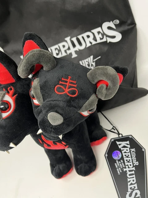 KILLSTAR KREEPTURES HELLHOUND Black Two Headed Dog with Dust Bag ...