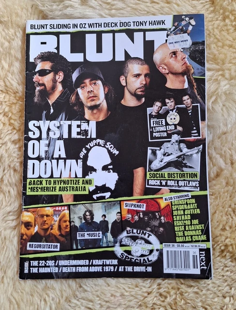 BLUNT ISSUE 36 magazine Australian System Down Bog Day Out Donnas Tony ...