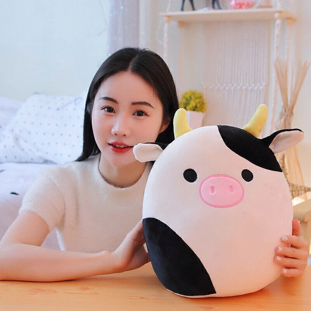 LARGE COW PILLOWS Squishmallow Connor the Fuzzamallow Cow Plush Toy ...
