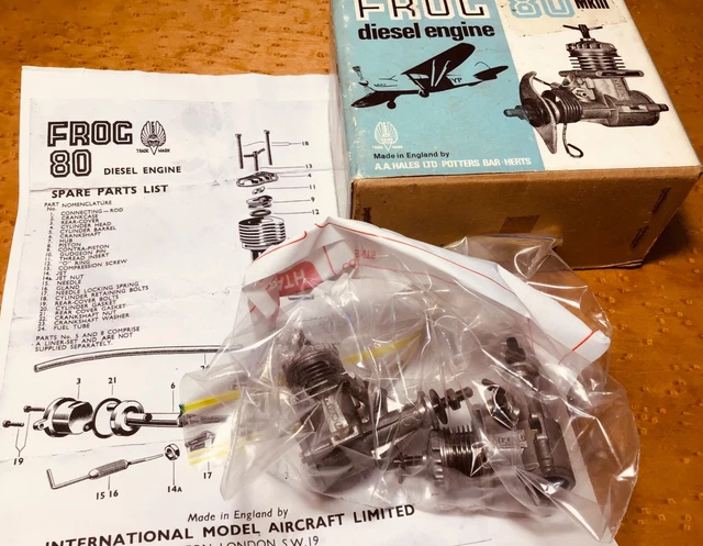 VINTAGE FROG 80 MK IIl, Diesel model aeroplane, airplane engine. $99.00 ...