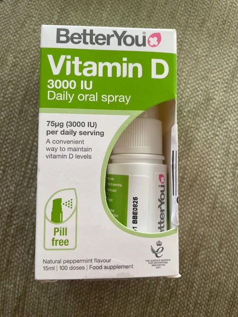 BETTER YOU VITAMIN D 3000 Iu Daily Spray £1.90 - PicClick UK