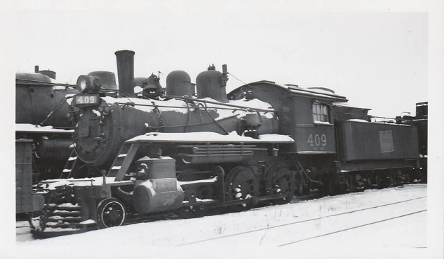 ORIGINAL PHOTO OF Canadian National Steam Locomotive 409 Transcona, MB ...