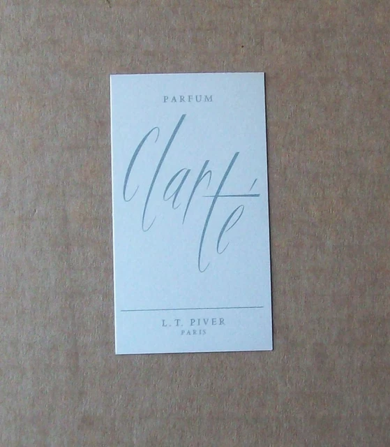 JOLIE CARTE PARFUMEE ANCIENNE CLARTE de L.T.PIVER EUR 4,00 - PicClick FR