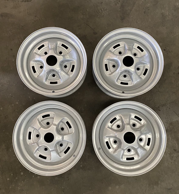 GENUINE RANGE ROVER Classic Rostyle Silver Steel wheel rims Refurbished ...