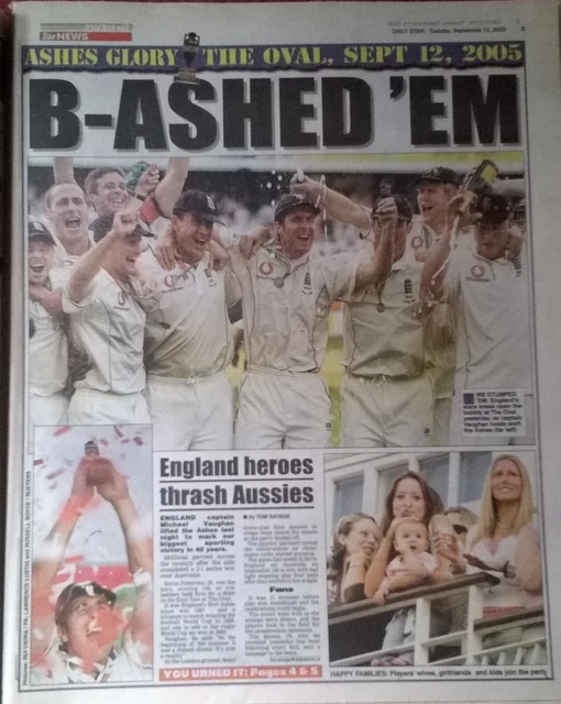 DAILY STAR 13 September 2005-Sophie Howard (Page 3), England Ashes ...