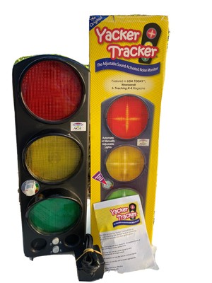 YACKER TRACKER CLASSROOM Quiet Zone Traffic Signal Stop Light Sound ...
