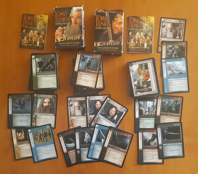 LOT JEU DE cartes à collectionner THE LORD OF THE RINGS (en VO) EUR 5 ...