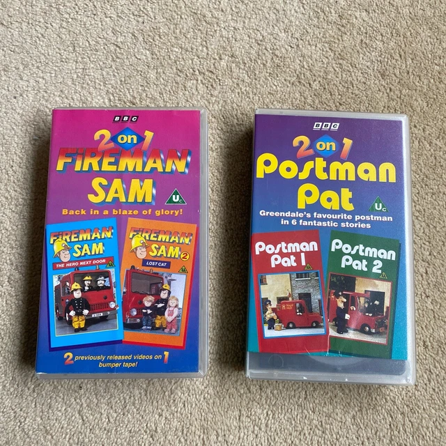 VINTAGE POSTMAN PAT and Fireman Sam, 2 in 1 Bumper 6-8 Episodes each ...