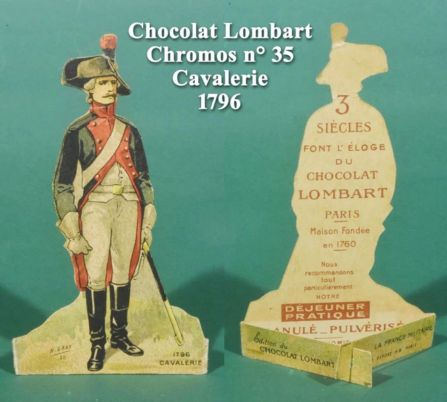 CHOCOLAT LOMBART, CHROMOS n° 35 Cavalerie 1796 EUR 5,00 - PicClick FR