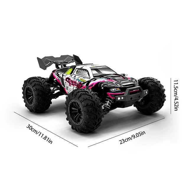 RED RC CAR 2.4Ghz 70KM/H High Speed 1/16 Off Road RC Trucks Brushless ...