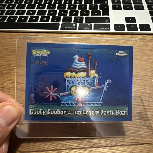 TOPPS 2025 SPONGEBOB Chrome Goofy Goobers Ice Cream Party Boat /199 EUR ...