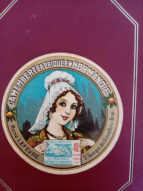 ÉTIQUETTE DE FROMAGE ancienne rené lefèvre st georges des groseillers ...