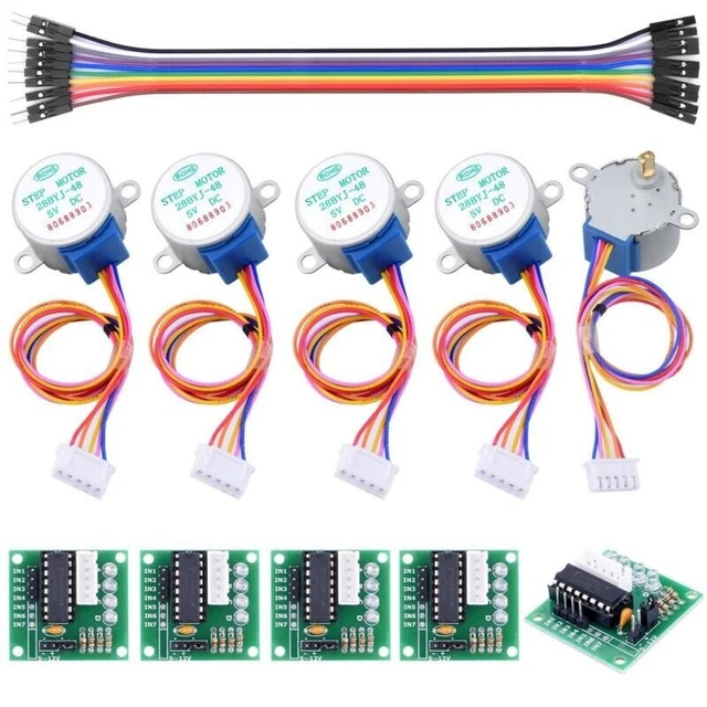 STEPPER MOTORS 4-PHASE Geared ULN2003 28BYJ-48 For Arduino Wear ...