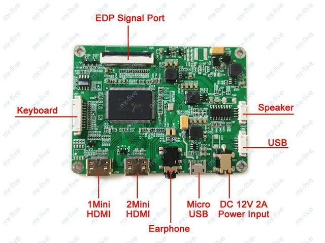 FOR N156HGE-EB1/EBB EDP-30PIN 1920x1080 Mini-HDMI Panel Display Driver ...