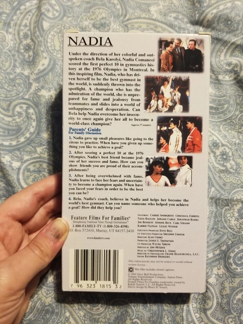 NEW NADIA (VHS, 1984) Nadia Comaneci, Gymnastics,Best Gymnast In The ...