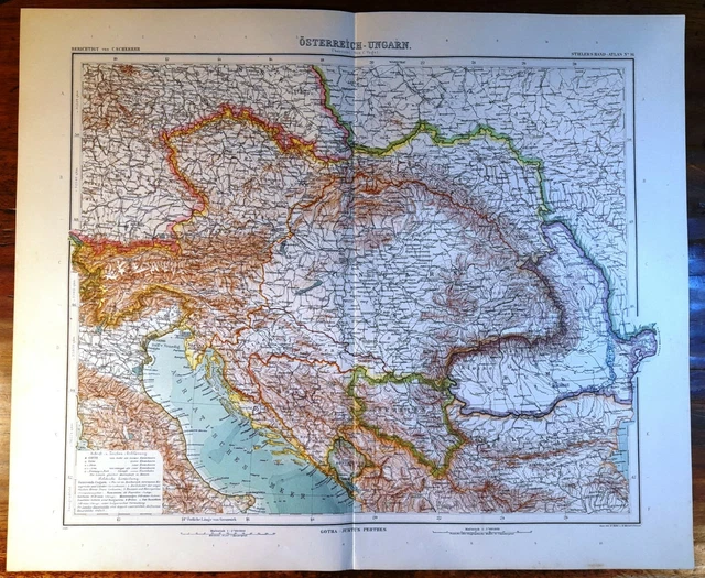 1905 WW1 AUSTRIA-HUNGARY Old Map £22.16 - PicClick UK