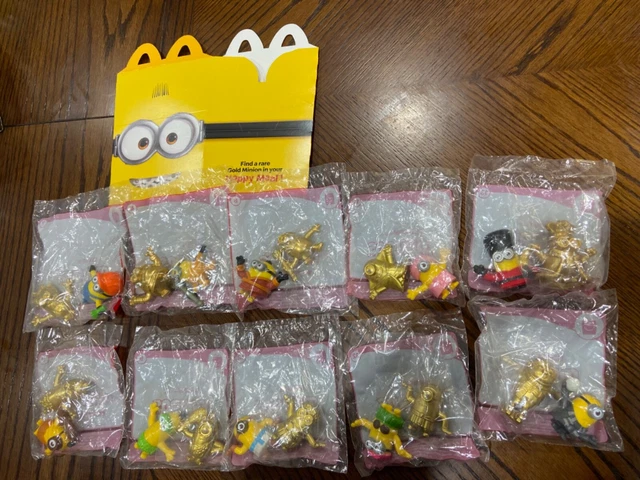 MCDONALD’S HAPPY MEAL Toy Minions 2021 Rare Gold Minion Set of 10 -All ...