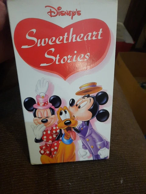 DISNEYS SWEETHEART STORIES VHS Tape 1996 Mickey Mouse Pluto Cartoons ...