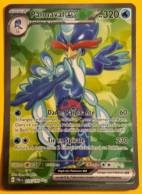 CARTE POKÉMON PALMAVAL EX 235/193 - FA - Evolutions à Paldéa - EV 2 ...