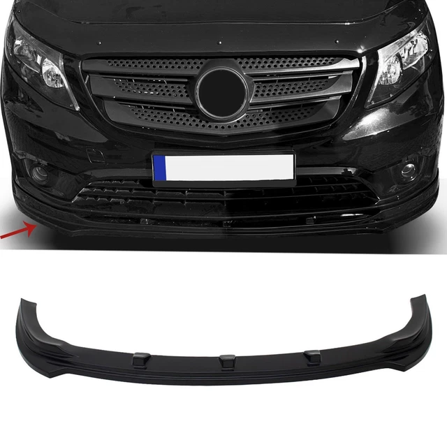 LAME DE PARE-CHOCS Avant pour Mercedes Vito W447 2014-2023 en ABS Noir EUR 139,90 - PicClick FR