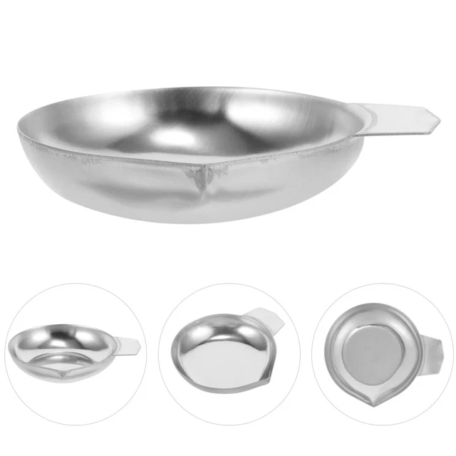 2PCS POWDER WEIGHING Pan Stainless Steel Scale Pan Powder Measuring ...