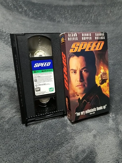 SPEED (VHS, 1994) VCR Video Tape Action Movie ~ Keanu Reeves, Sandra ...