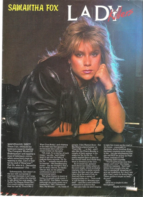Samantha Fox Poster Photos ZU VERKAUFEN! - PicClick DE