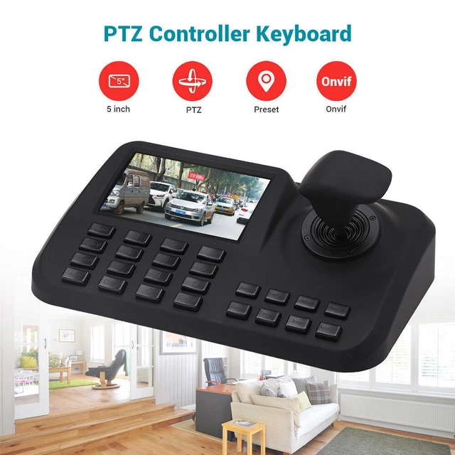 3D PTZ KEYBOARD Controller Joystick CCTV Security Speed For IP Camera ...