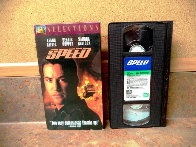 SPEED (VHS 1994) Keanu Reeves, Dennis Hopper, Sandra Bullock, Jeff ...