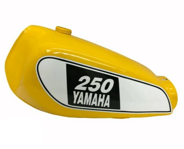 BLEU PÉTROLE GAS Carburant Réservoir Jaune Peint Pour Yamaha XT 250 3Y3 ...