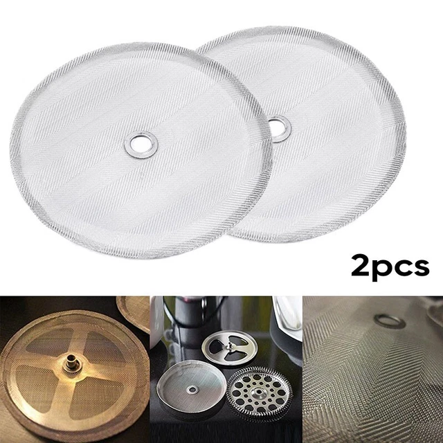 FRENCH PRESS REPLACEMENT Filter Screens Set of 2 for 8 Cup Coffee Maker ...