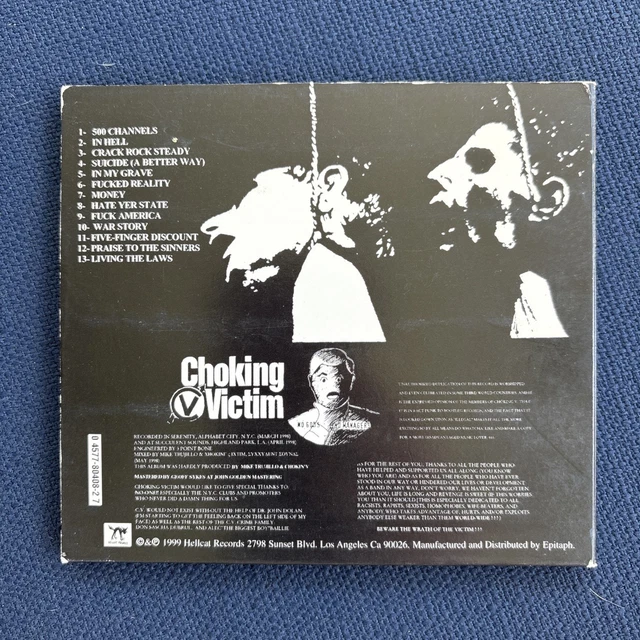 RARE NO GODS, No Managers by Choking Victim (CD, 1999) MINT DISC! £21. ...