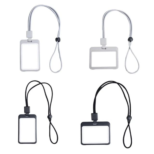 RETRACTABLE LANYARD CARD Holder Set Water Resistant Card Case Holding 2 ...