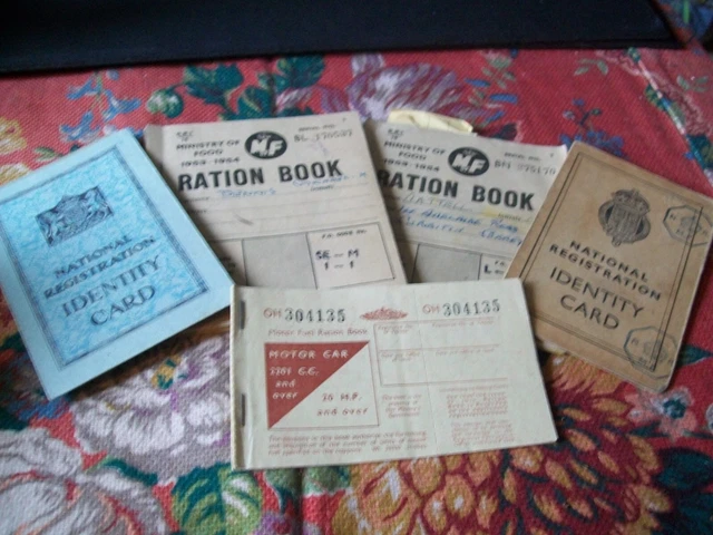 WW2 FOOD & Fuel Ration Books Plus Identity Cards £5.00 - PicClick UK