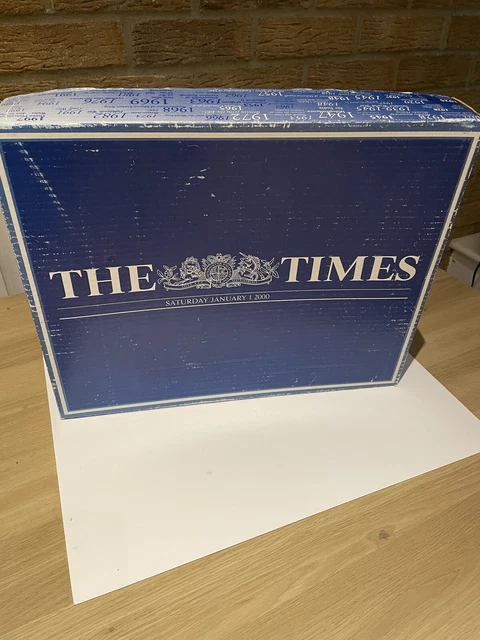 THE TIMES NEWSPAPER Sat 1st January 2000 Millennium Edition Boxed 1800 ...