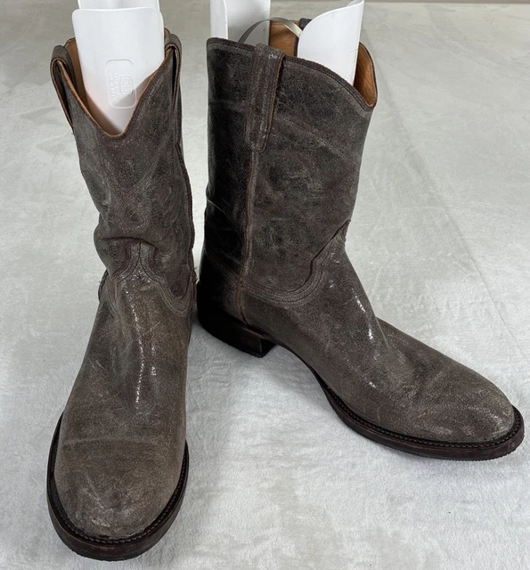 LUCCHESE LEADVILLE ROPER Boots Anthracite Size 14D M2650 Benefits ...