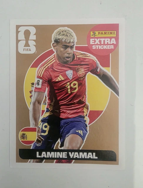 PANINI FIFA WORLD Cup 2026 Extra Sticker Lamine Yamal Spain Football ...