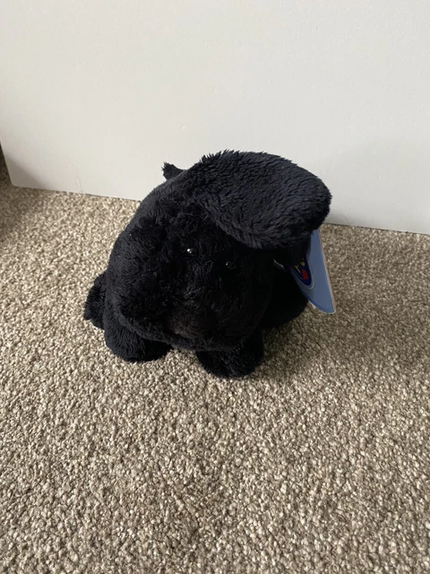 CHAD VALLEY BLACK Puppy Dog Plush Soft Toy Beanie Approx 7” New Tags £7 ...