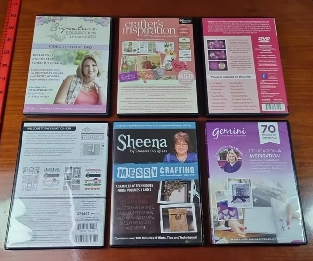 CRAFTERS COMPANION PAPERCRAFT DVDs Collection Serif Davies Douglass £14 ...