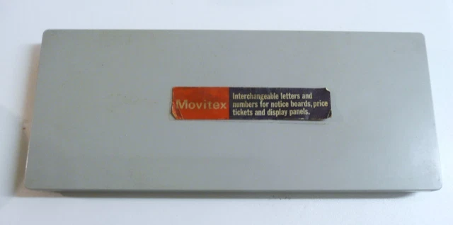 VINTAGE MOVITEX INTERLOCKING Numbers & Signs for Pricing Display Board ...